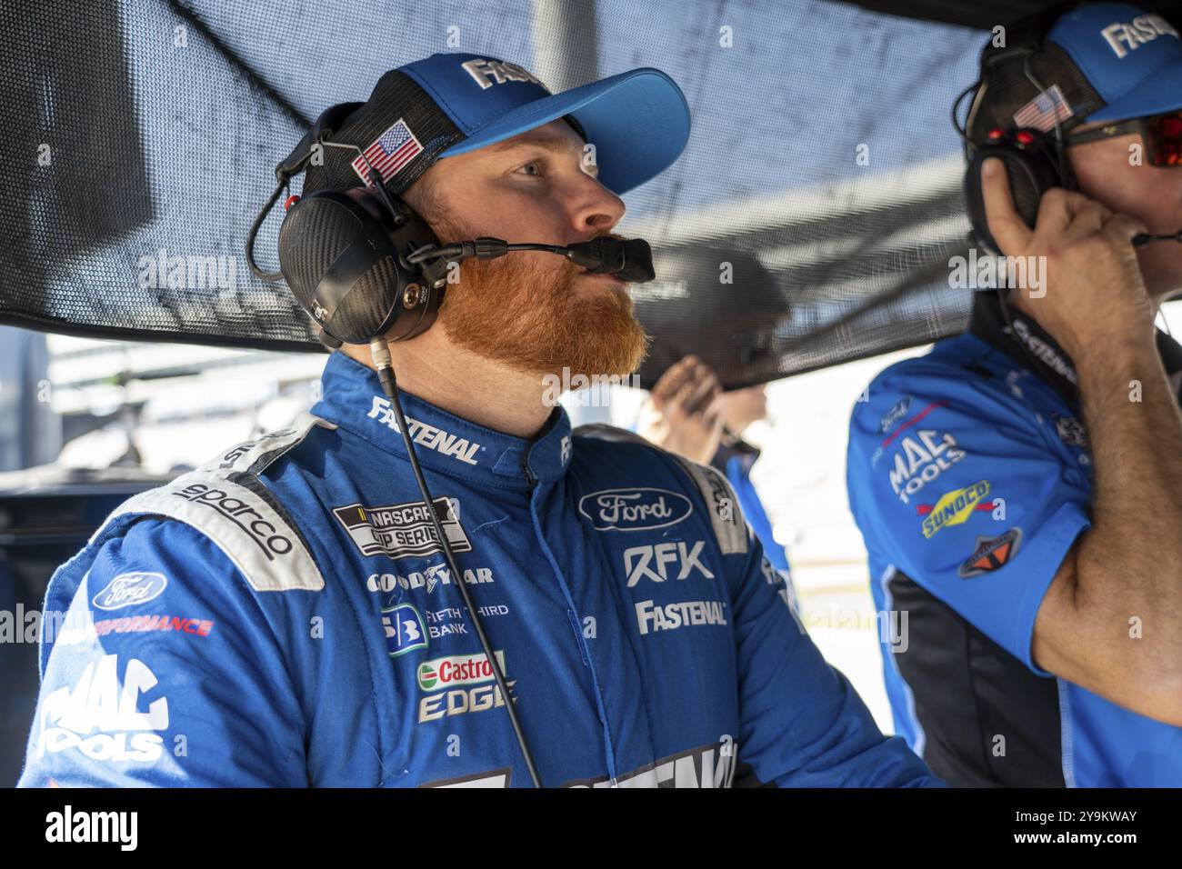 NASCAR Cup Series Driver Chris Buescher (17) takes to the track to ...