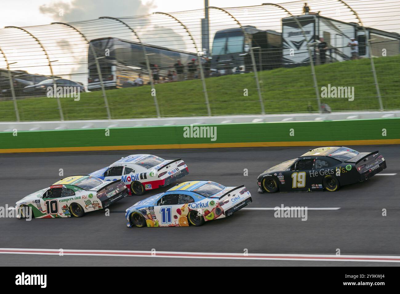 NASCAR Xfinty Driver, Justin Haley (10) races for position for the ...