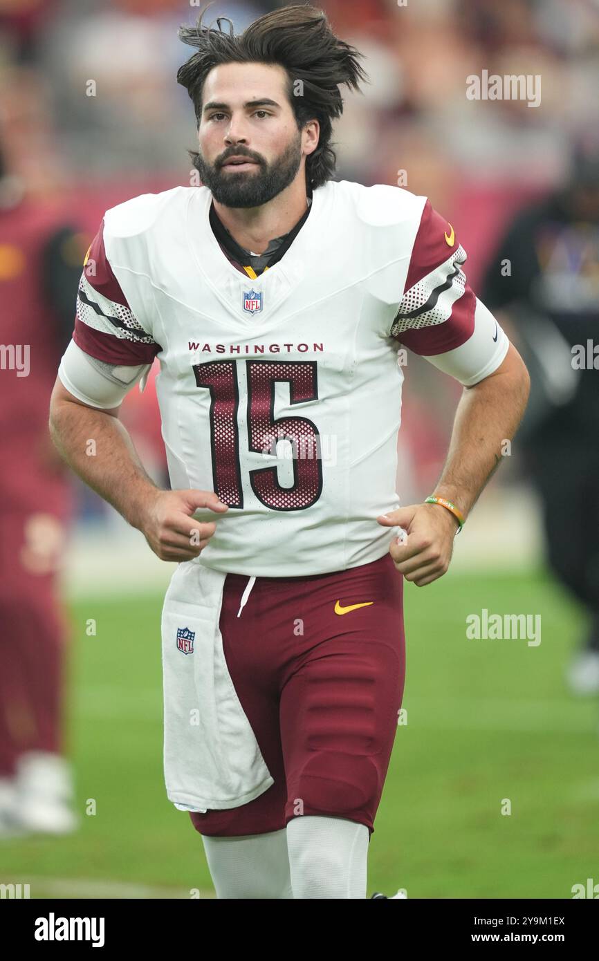 Glendale, United States. 29th Sep, 2024. Washington Commanders backup ...