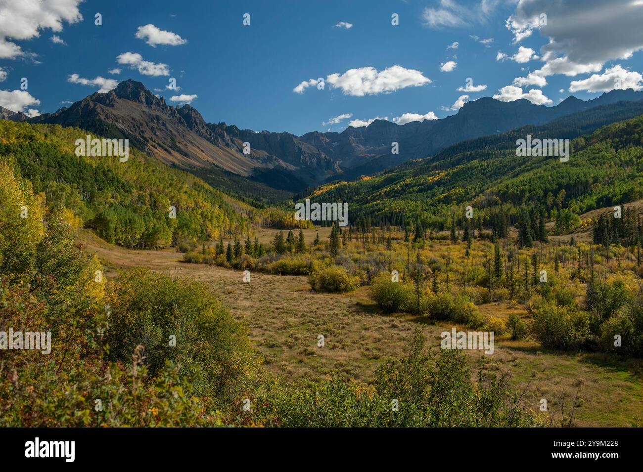Colorado's Mount Sneffels, 14,158 ft above sea level, and a portion of ...