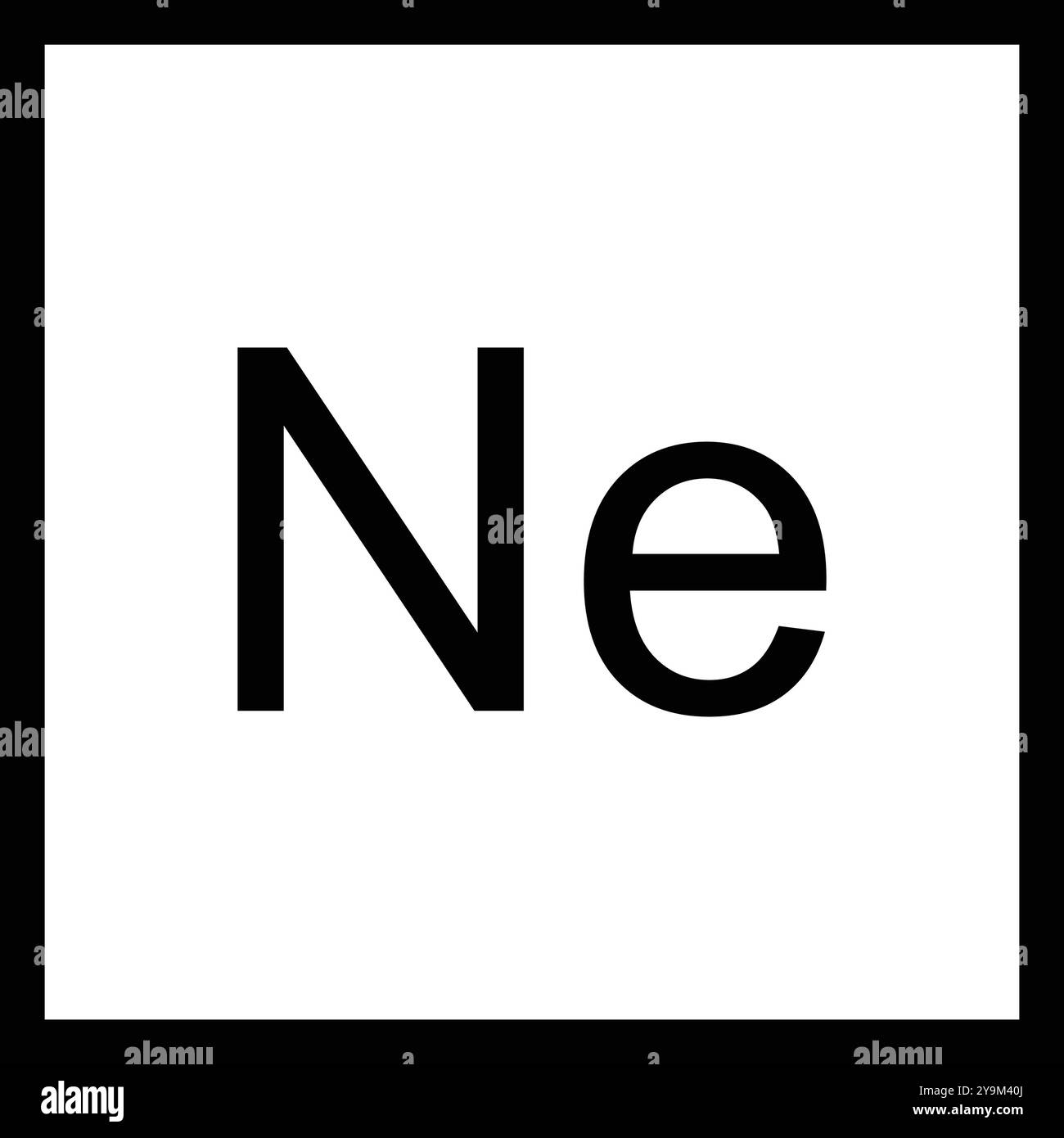 chemical atomic periodic symbol icon neon illustration design Stock ...