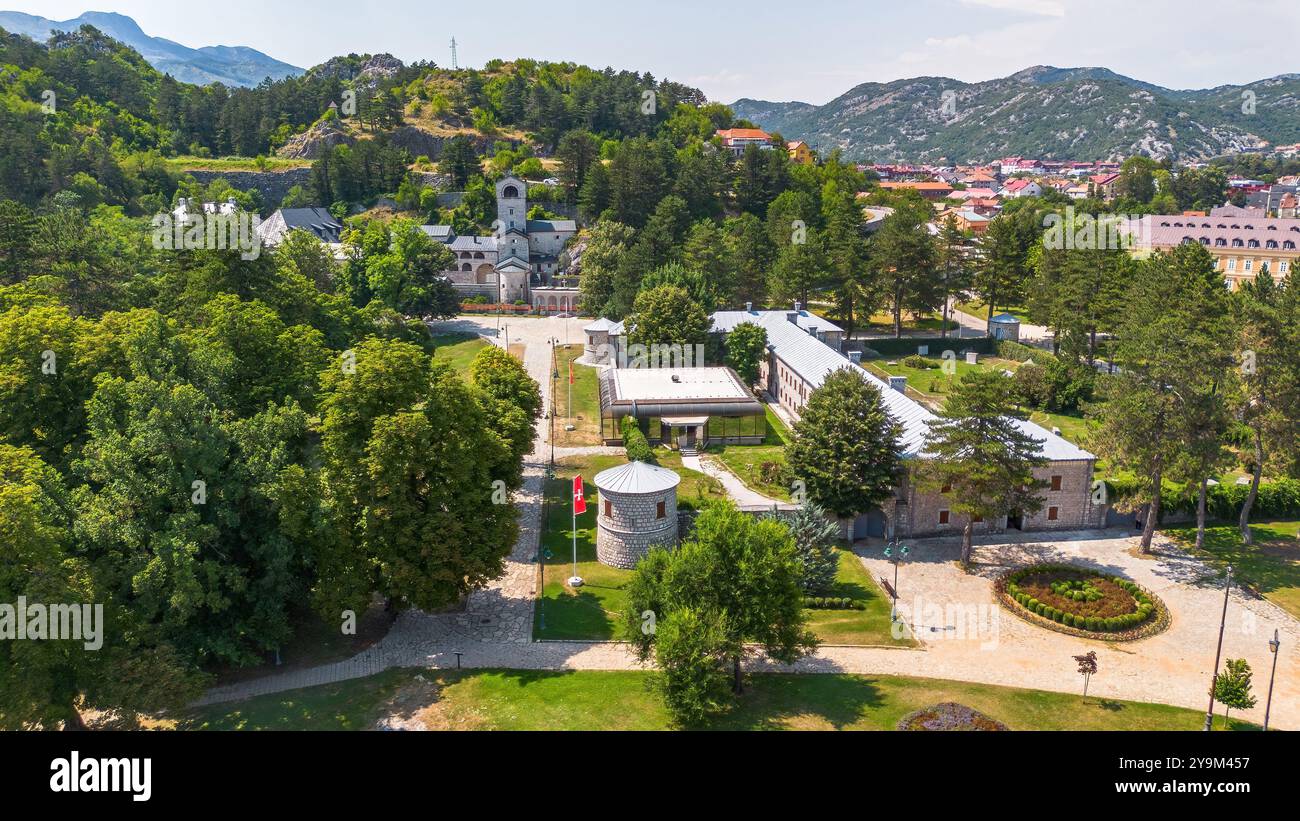 Aerial view of Biljarda (Billiard House), a former royal residence in ...