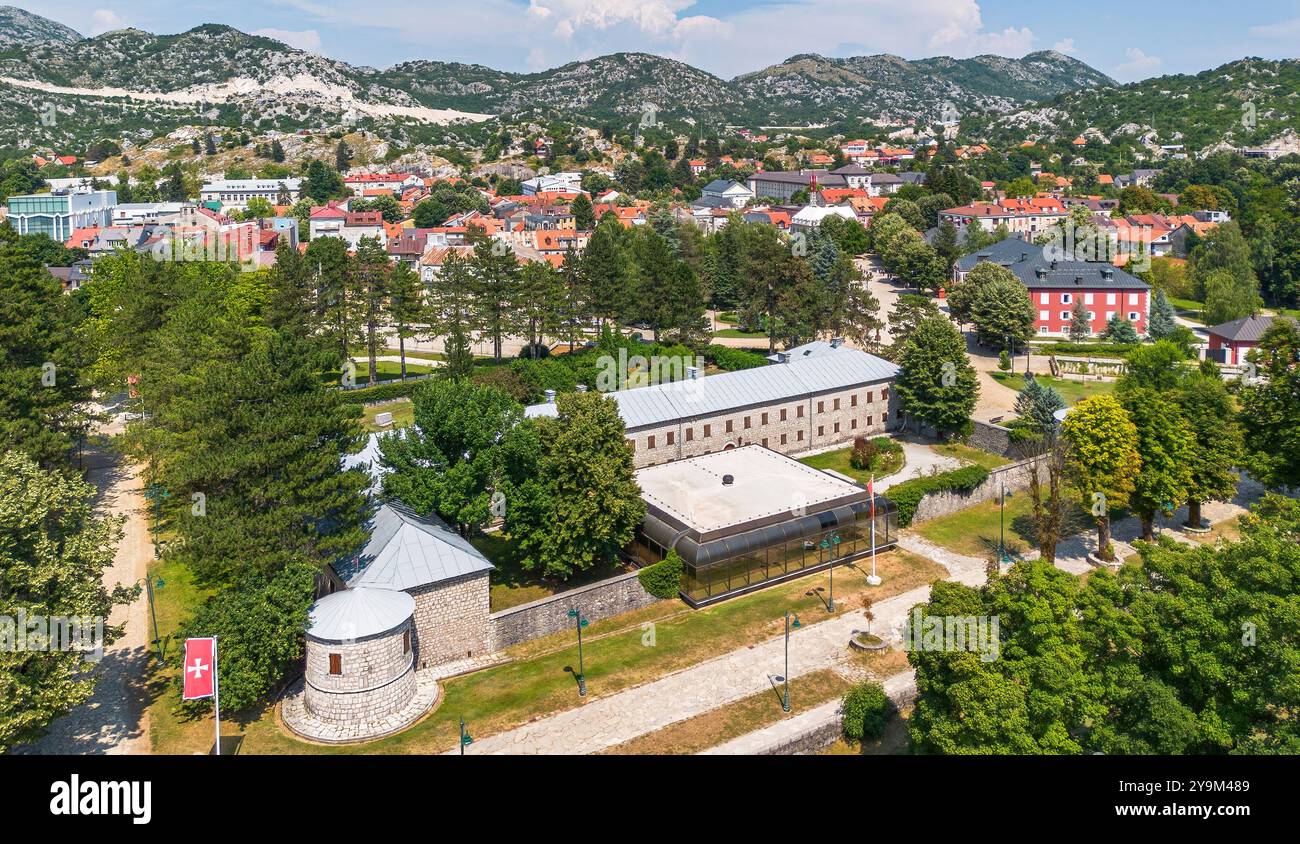 Aerial view of Biljarda (Billiard House), a former royal residence in ...