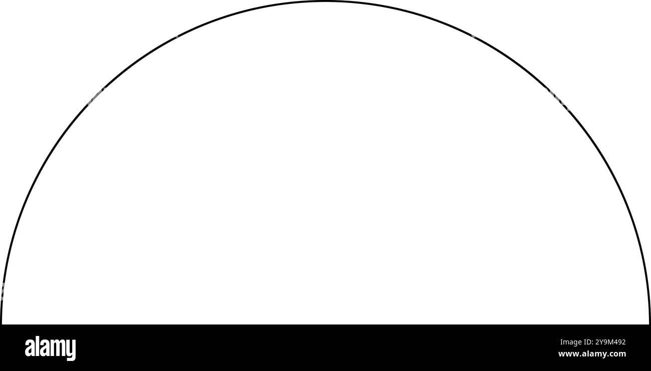 Semi circle diagram Black and White Stock Photos & Images - Alamy