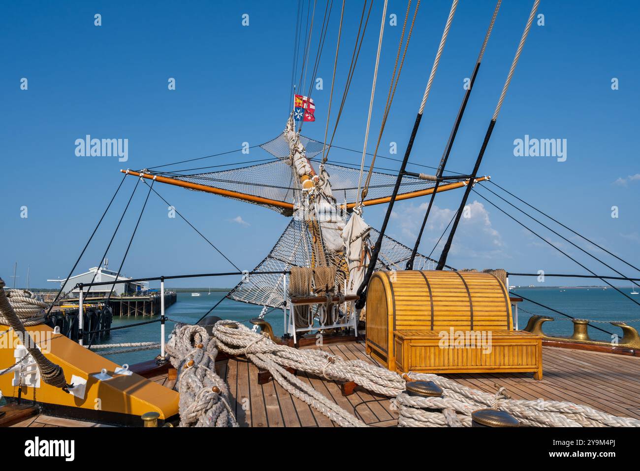 Italian training ship Amerigo Vespucci docked at Fort Hill Wharf in ...