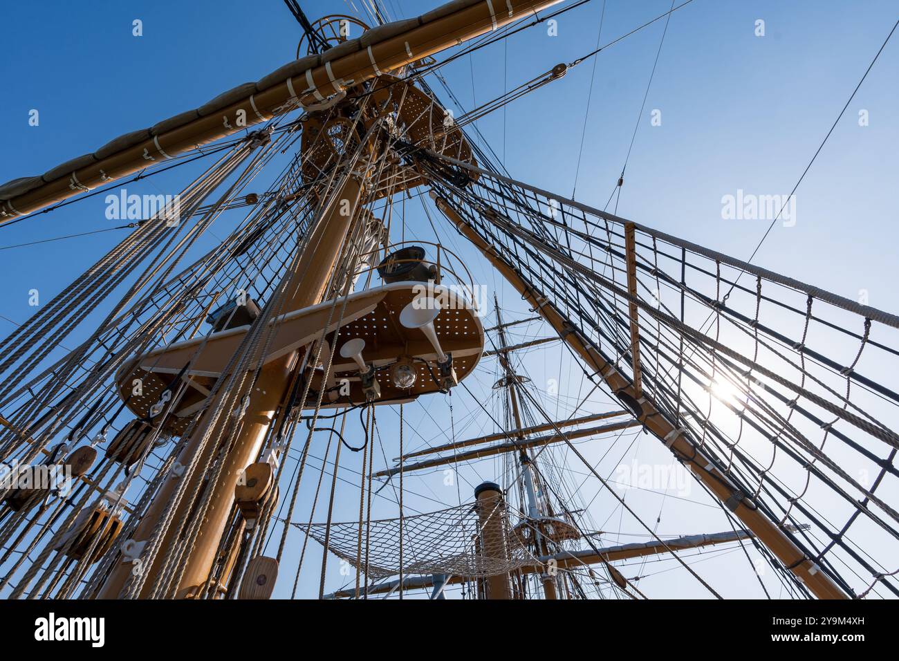 Italian training ship Amerigo Vespucci docked at Fort Hill Wharf in ...