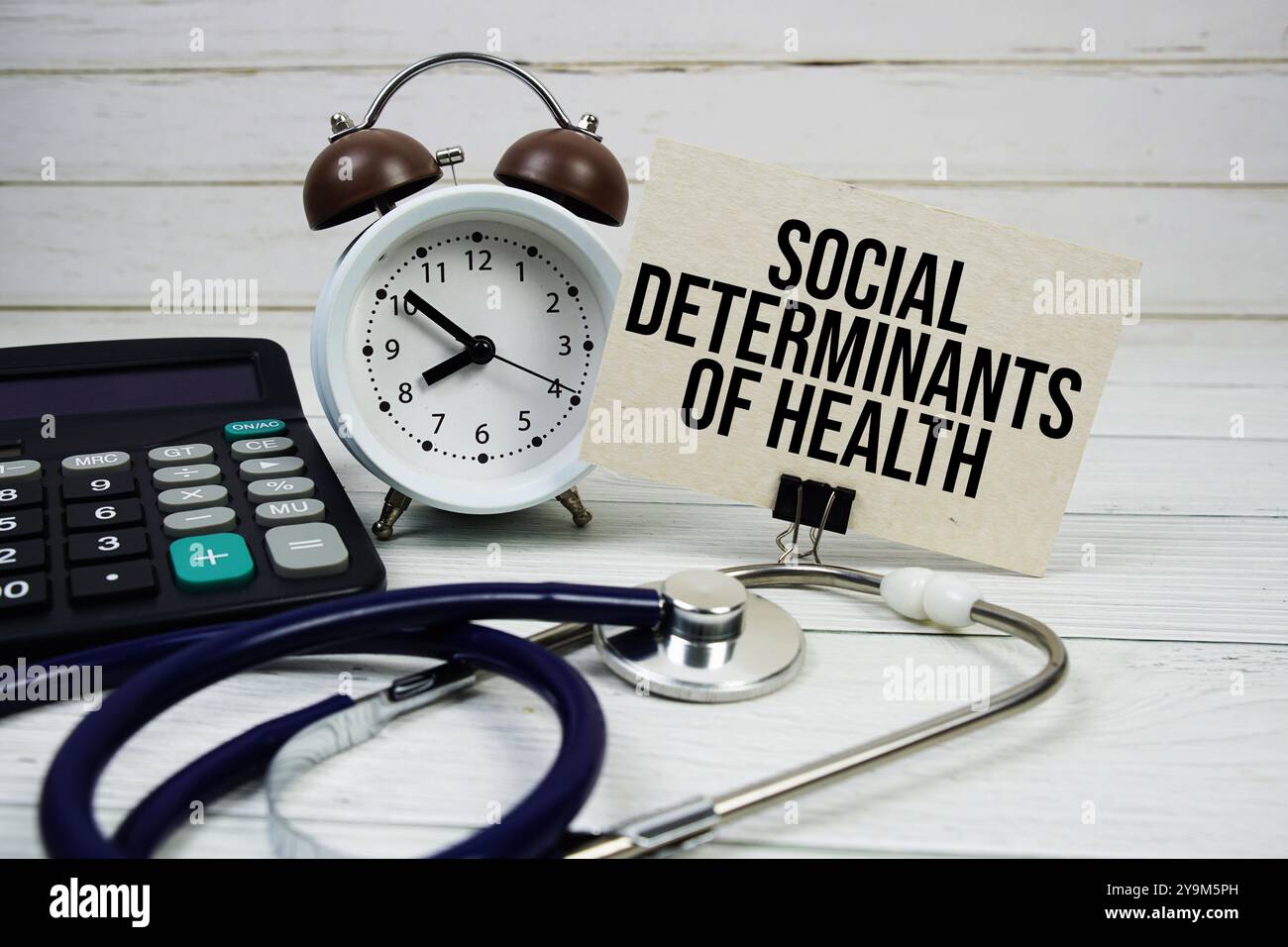 Social Determinants Of Health text message on paper card with ...