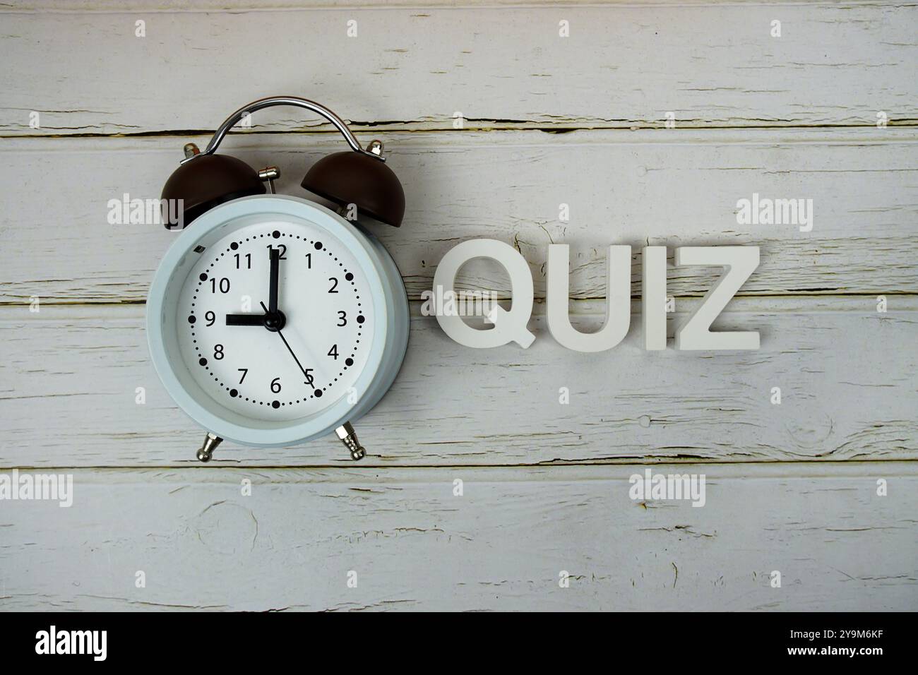 Full Time Job alphabet letters with alarm clock top view on Stock Photo ...