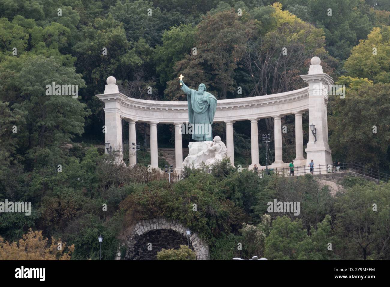 Statue of St Gellert in Budapest, Hungary Stock Photo - Alamy