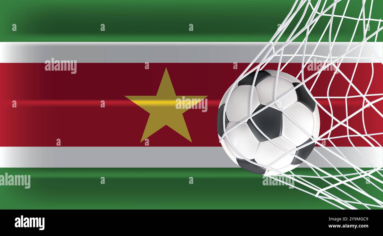 Ball on soccer goalpost Stock Vector Images - Alamy