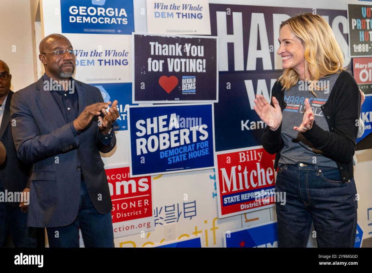 Atlanta, Georgia – October 10, 2024: Actress and activist Julia Roberts ...