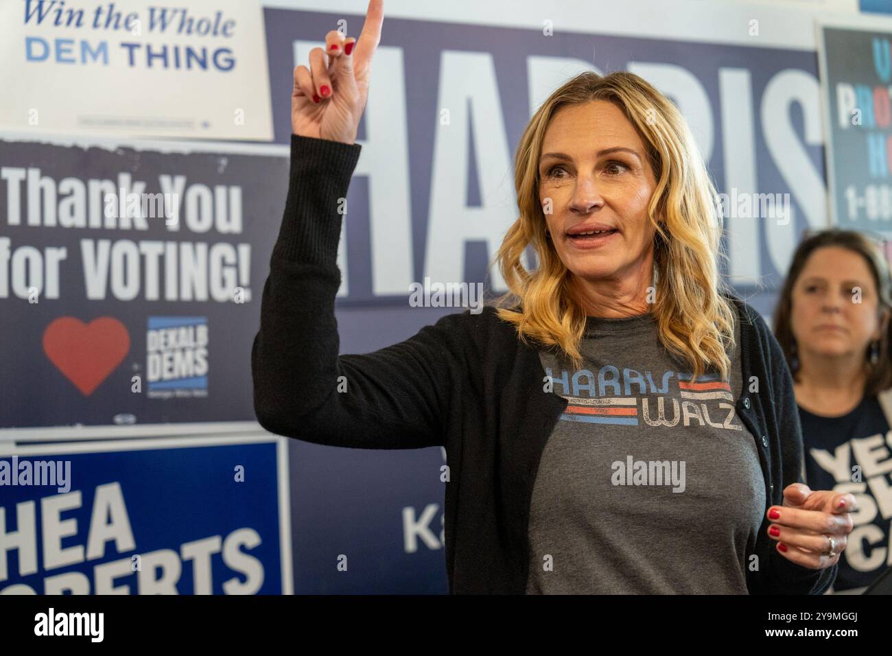 Atlanta, Georgia – October 10, 2024: Actress and activist Julia Roberts ...