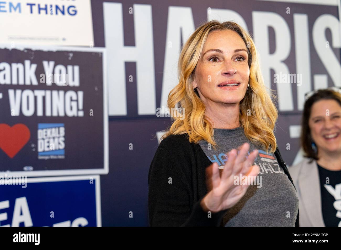 Atlanta, Georgia – October 10, 2024: Actress and activist Julia Roberts ...