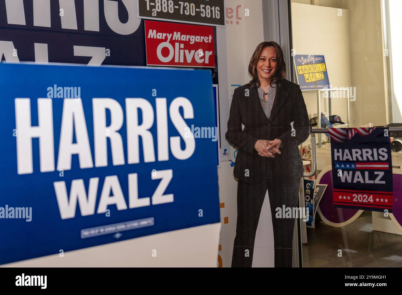 Atlanta, Georgia – October 10, 2024: Inside the Decatur (Atlanta) GA office of "Calling for ...