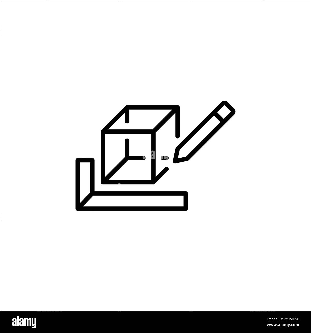 3D modeling icon. Simple 3D modeling icon for social media, app, and ...