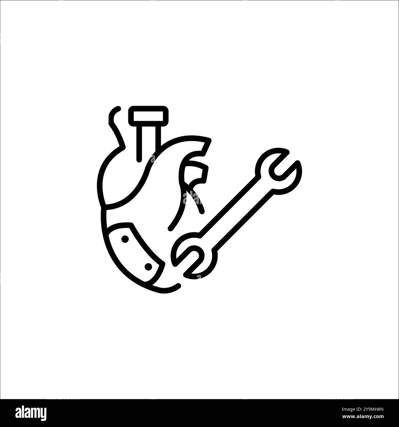 Mechanical heart icon Stock Vector Image & Art - Alamy