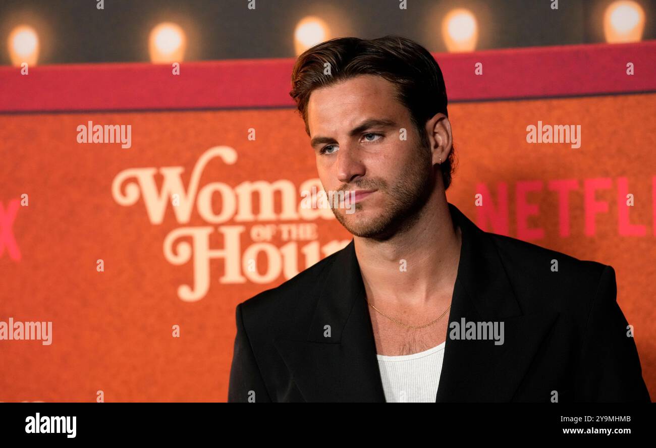 Matt Visser poses at the premiere of the film "Woman of the Hour ...