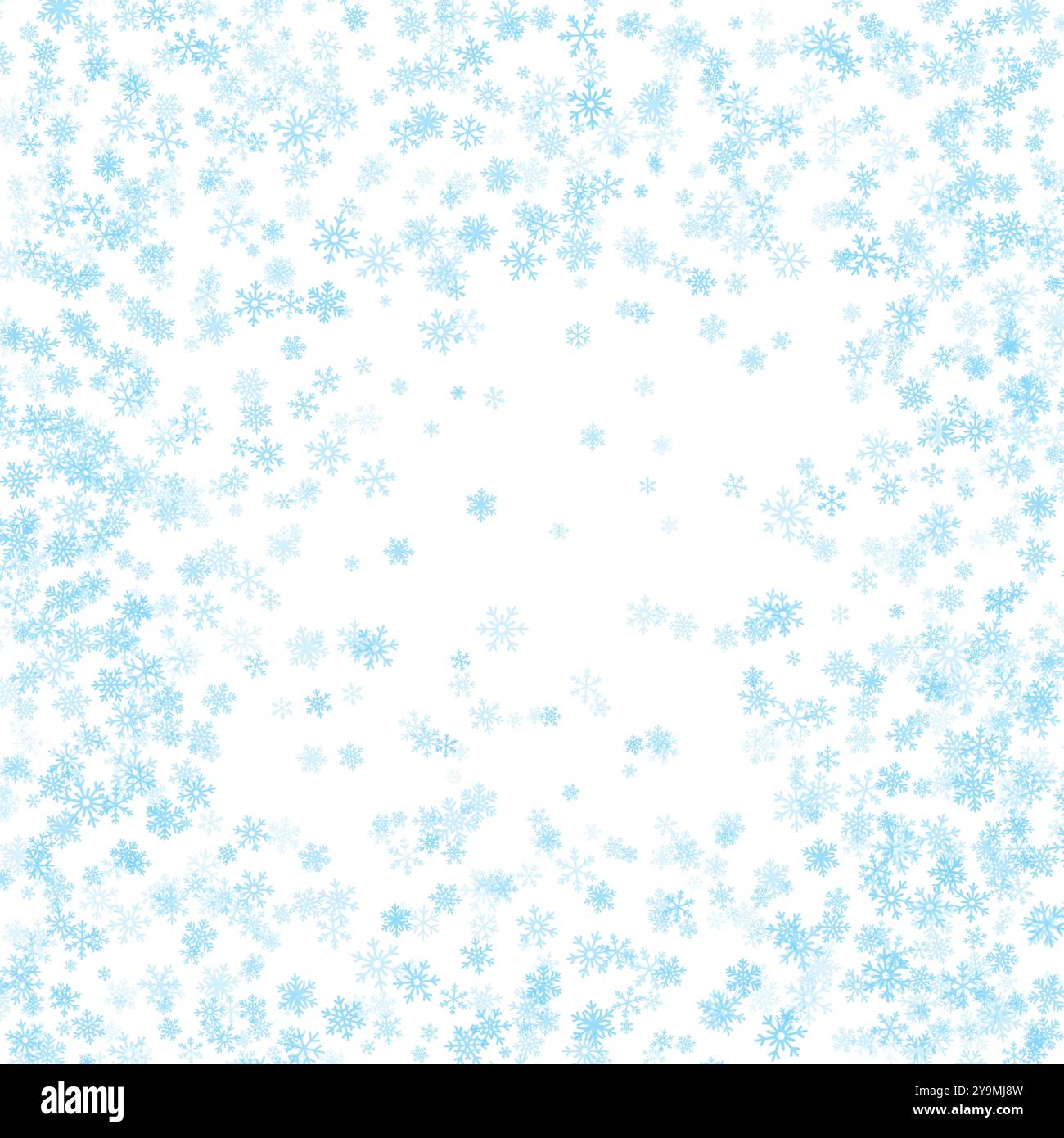 Christmas background with swirling snowflakes. Holiday snow background ...