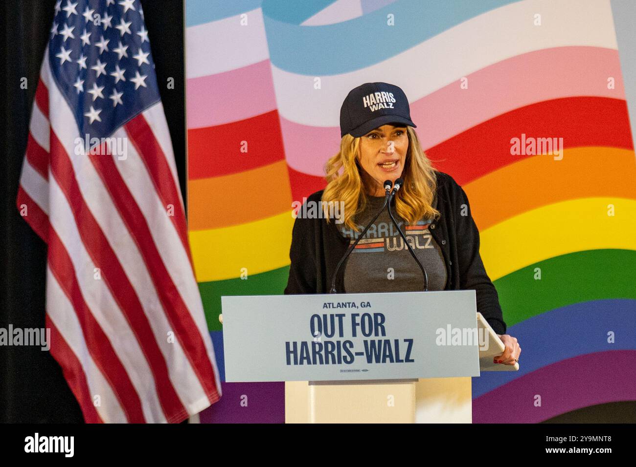 Atlanta, Georgia – October 10, 2024: Actress and activist Julia Roberts ...