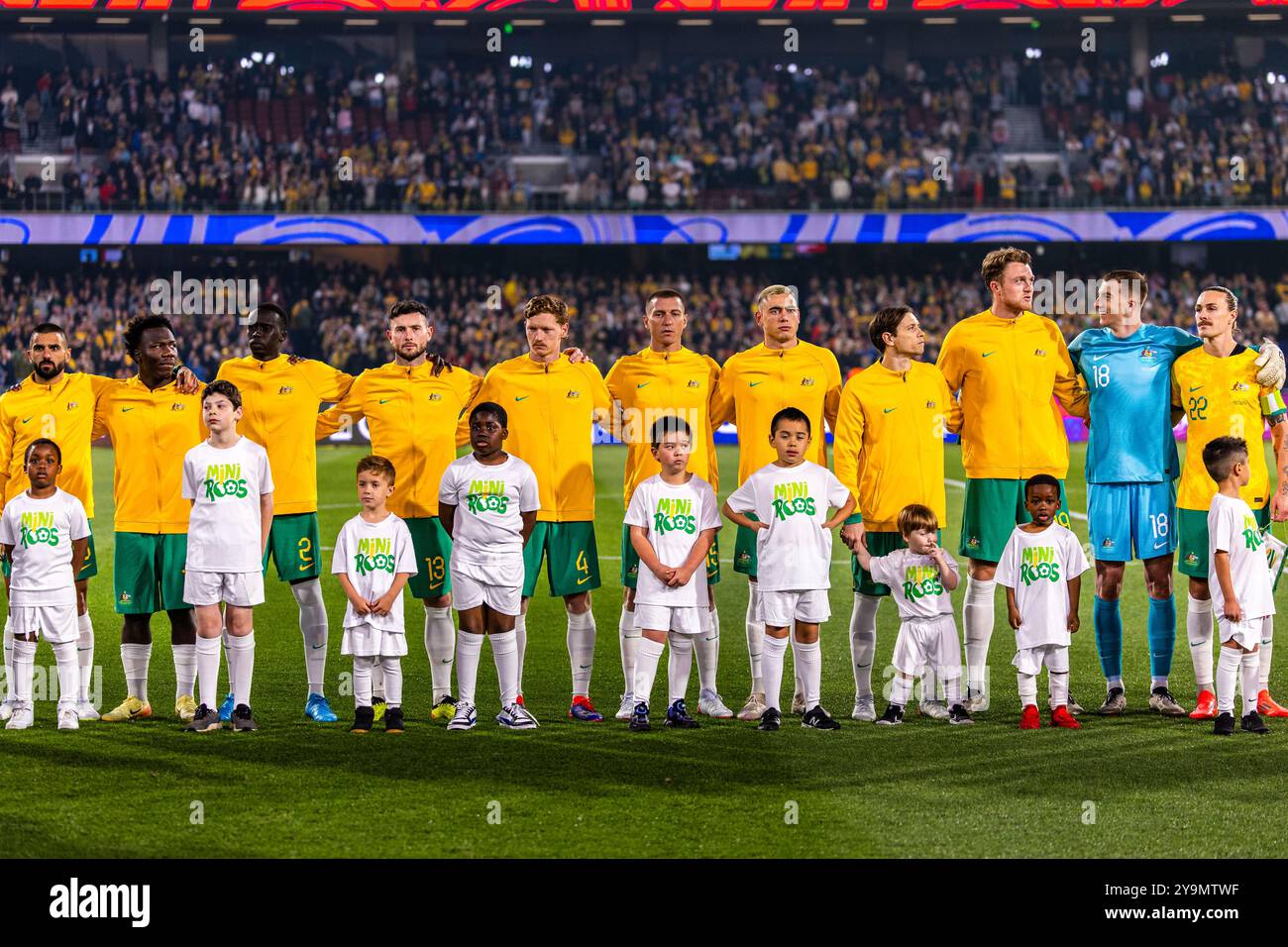 Adelaide, Australia, 10 October, 2024. Socceroos during FIFA World Cup ...