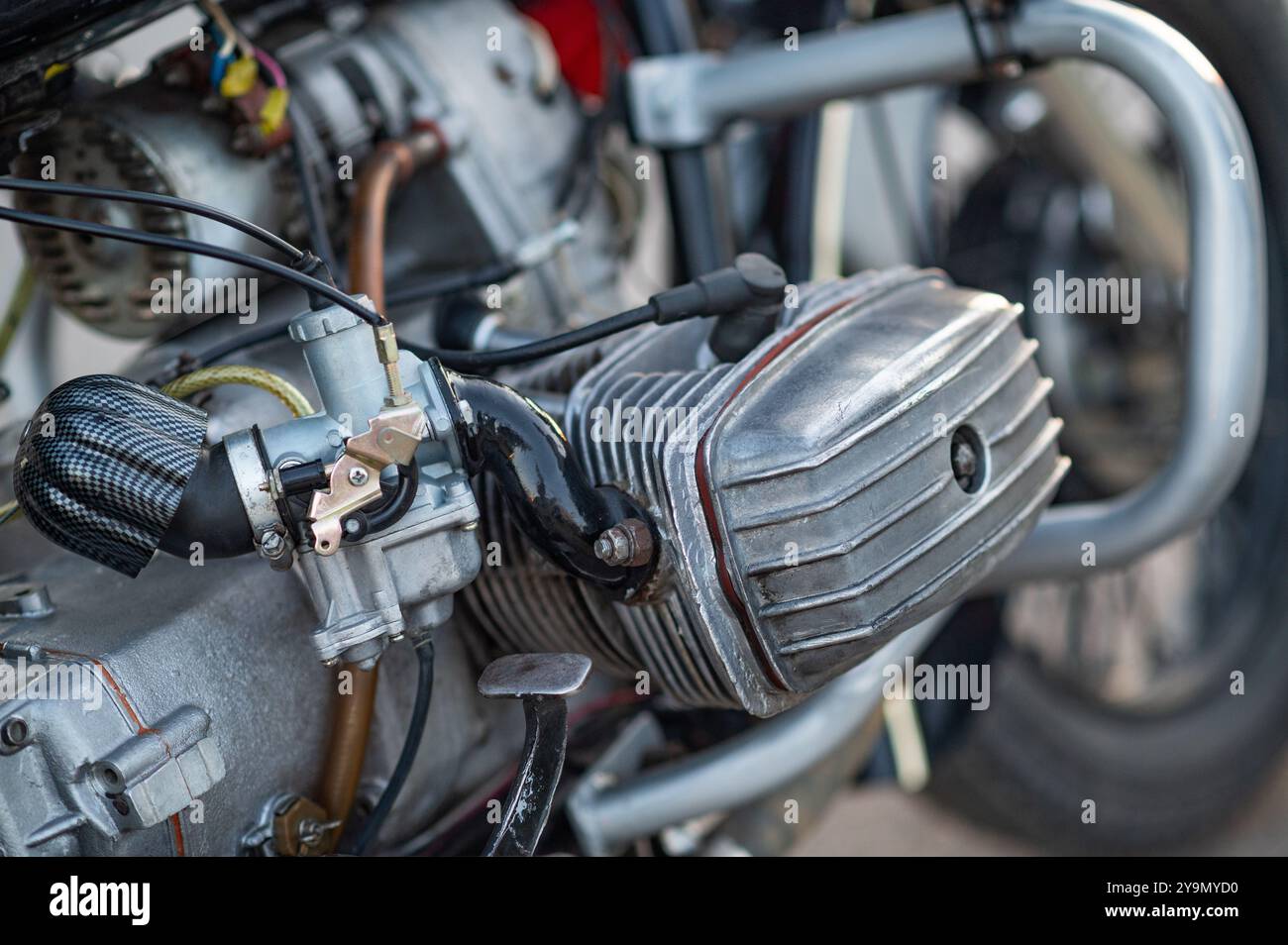 the internal combustion engine of a motorbike Stock Photo - Alamy