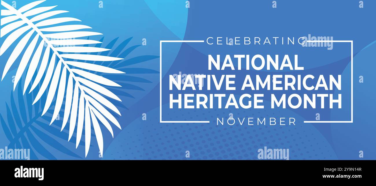 Native american heritage Month greeting Vector banner, poster, card ...