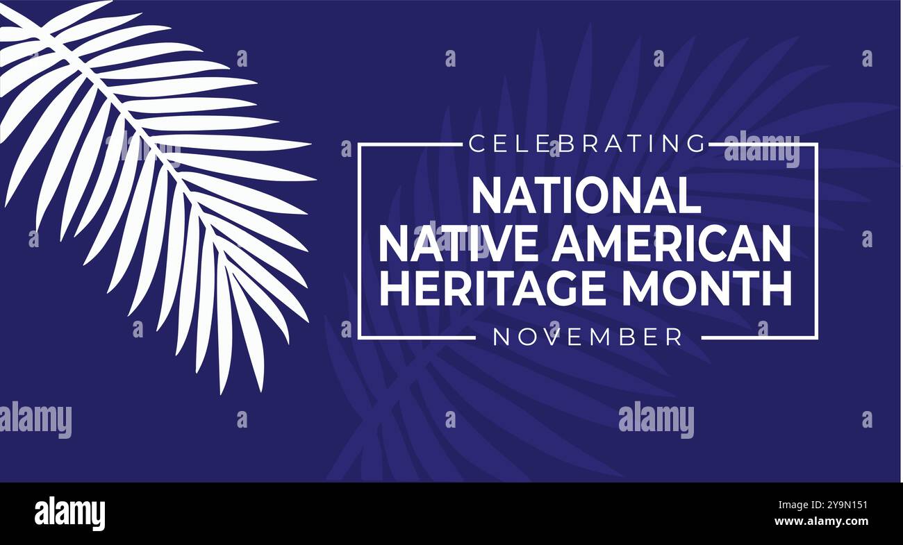 Native american heritage Month greeting Vector banner, poster, card ...