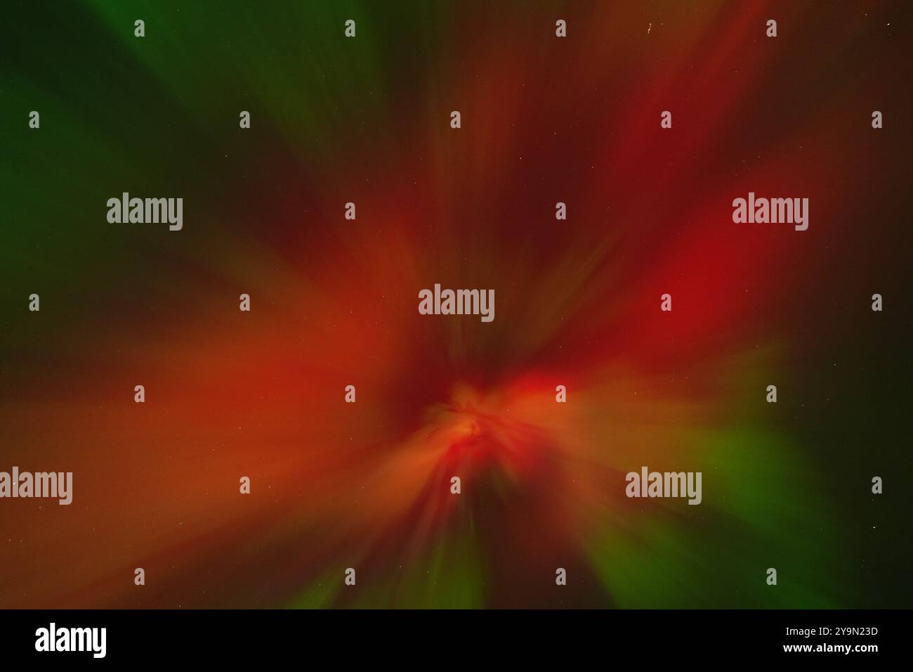 A Corona Aurora Borealis, where the rays or rayed bands of the Northern ...