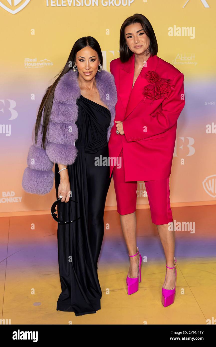 Los Angeles, USA. 10th Oct, 2024. Angie Katsanevas and Bronwyn Newport ...