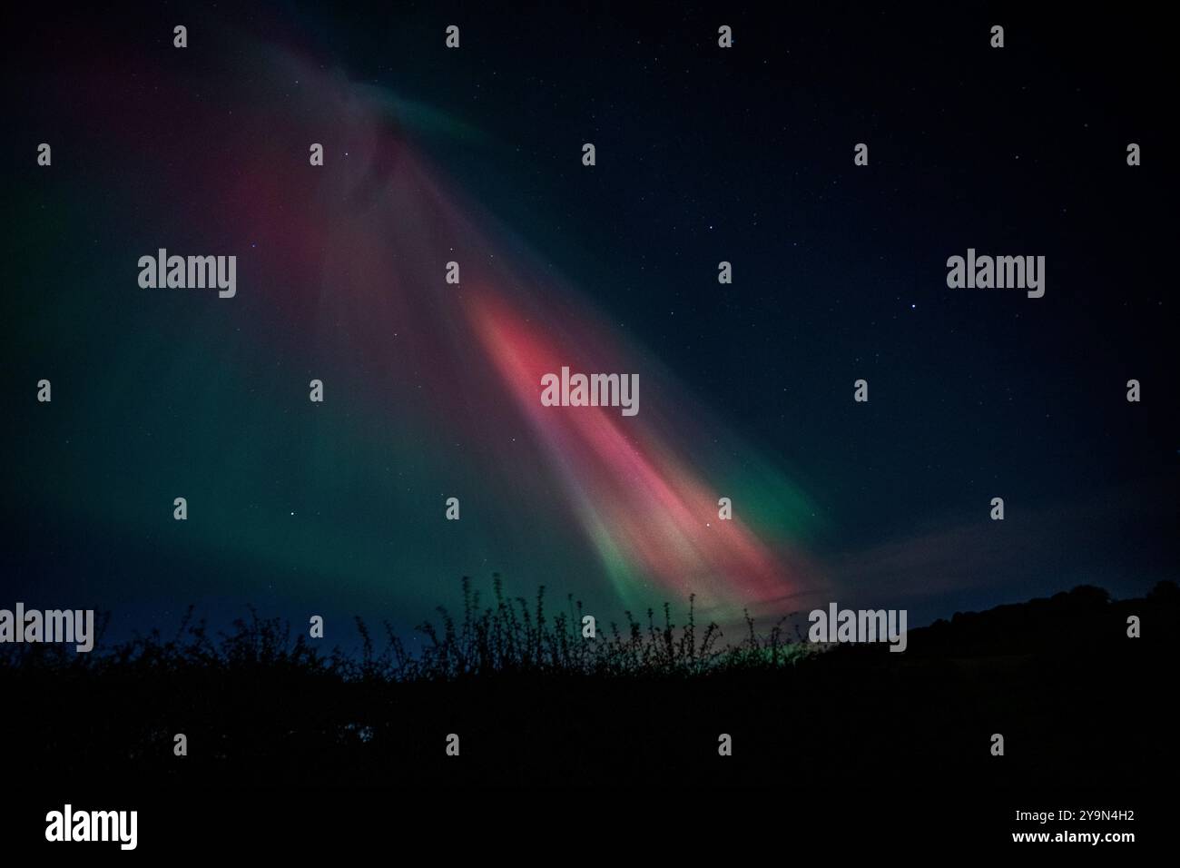 The Northern Lights, also known as the aurora borealis, on display in ...