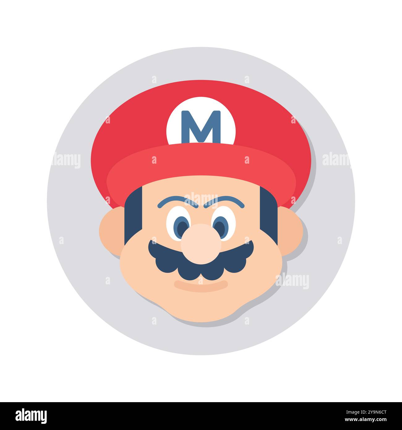 A handy design of super mario avatar vector design, isolated on white ...