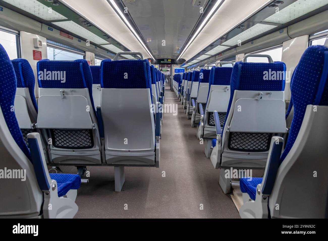 Passenger Coaches with Vacant Seat and Window View During Daytime of ...