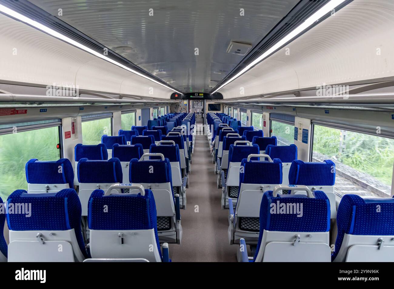 Passenger Coaches with Vacant Seat and Window View During Daytime of ...