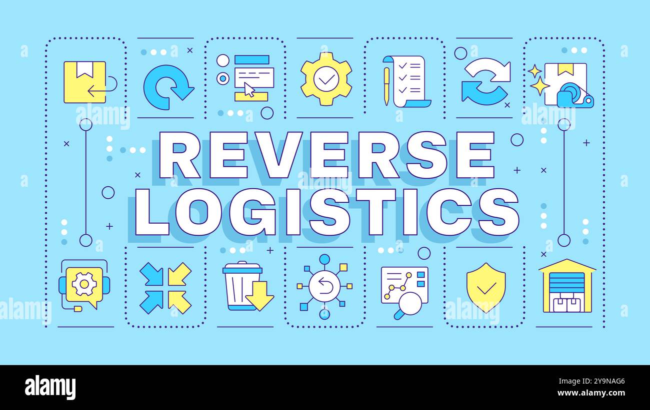 Reverse logistics light blue word concept Stock Vector Image & Art - Alamy