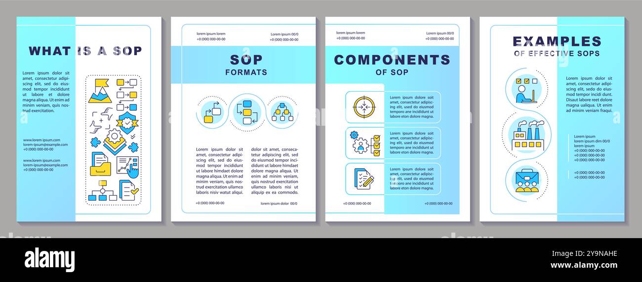 SOP management brochure template Stock Vector Image & Art - Alamy