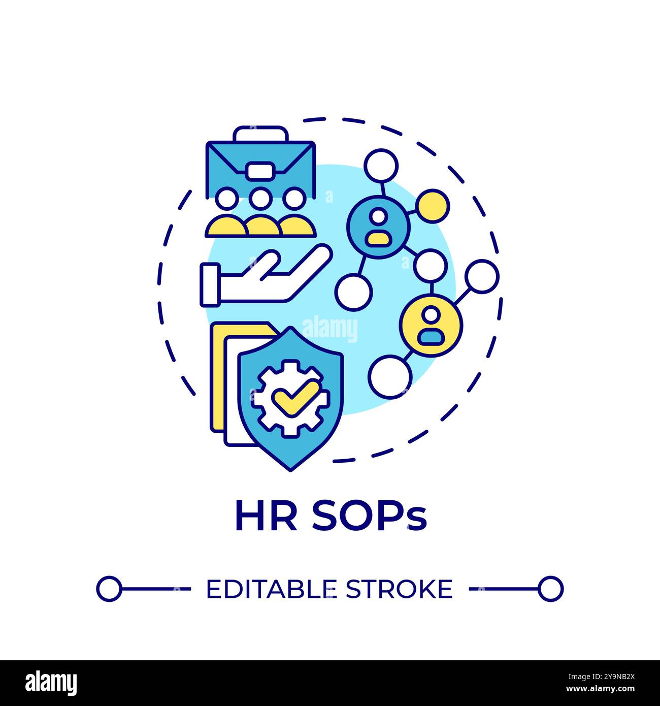 HR sops multi color concept icon Stock Vector Image & Art - Alamy