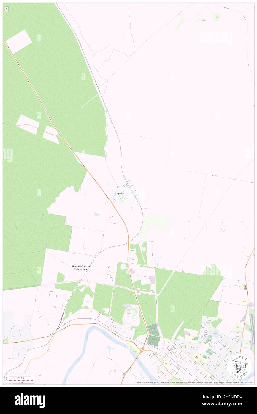 Aldershot map Cut Out Stock Images & Pictures - Alamy