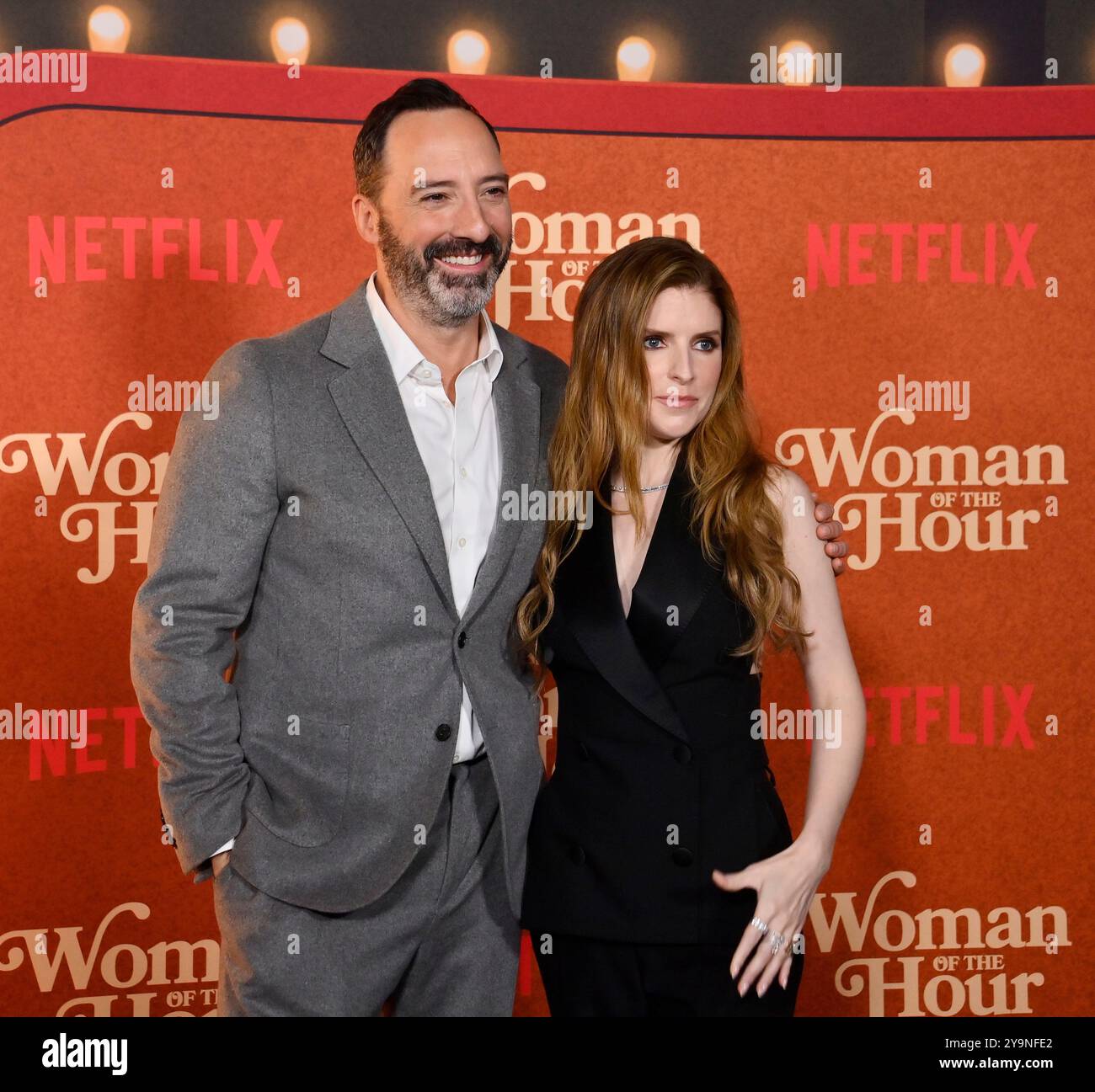 Cast members Tony Hale (L) and Anna Kendrick attend the premiere of ...