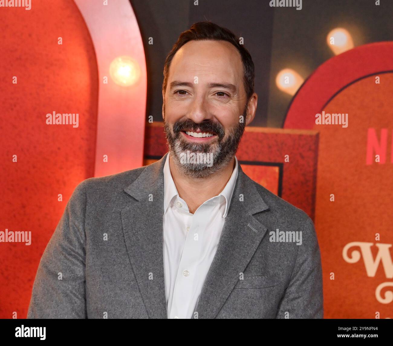 Cast member Tony Hale attends the premiere of Netflix's dramatic crime movie "Woman of the Hour ...