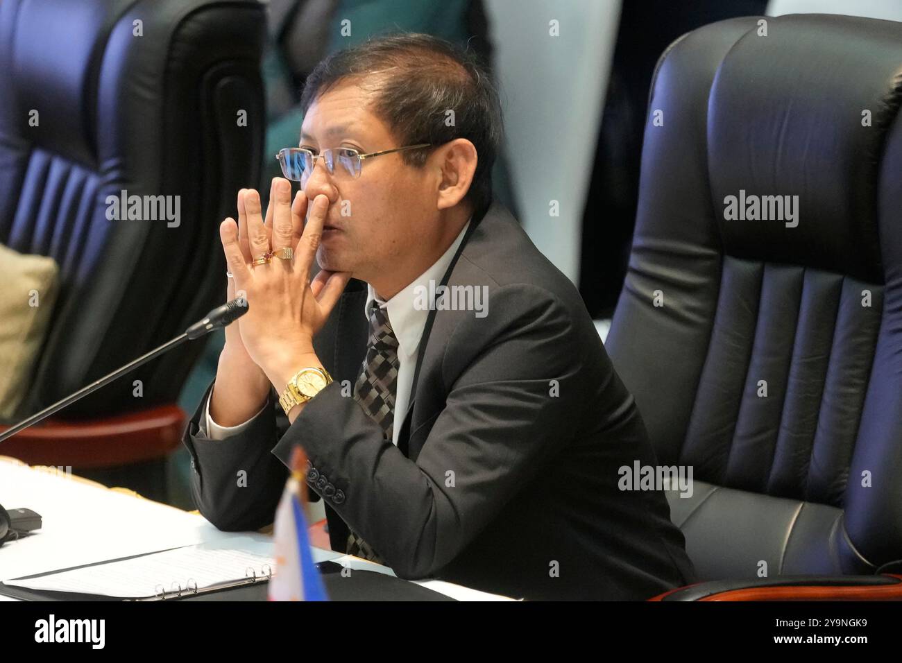 Myanmar Foreign Ministry Permanent Secretary Aung Kyaw Moe attends the ...