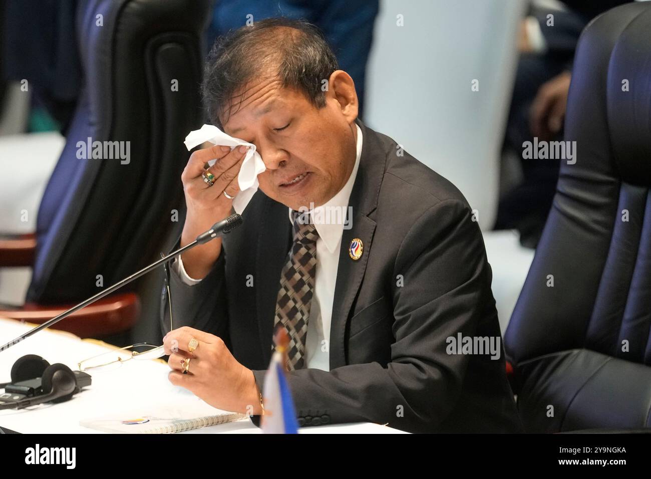 Myanmar Foreign Ministry Permanent Secretary Aung Kyaw Moe attends the 14th ASEAN-U.N. Summit in ...