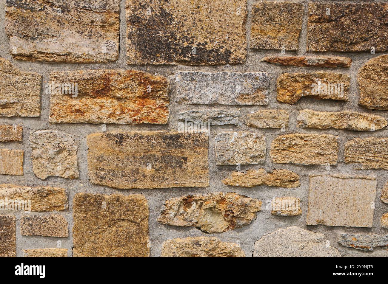 natural stone build with cement and sand joints Stock Photo - Alamy