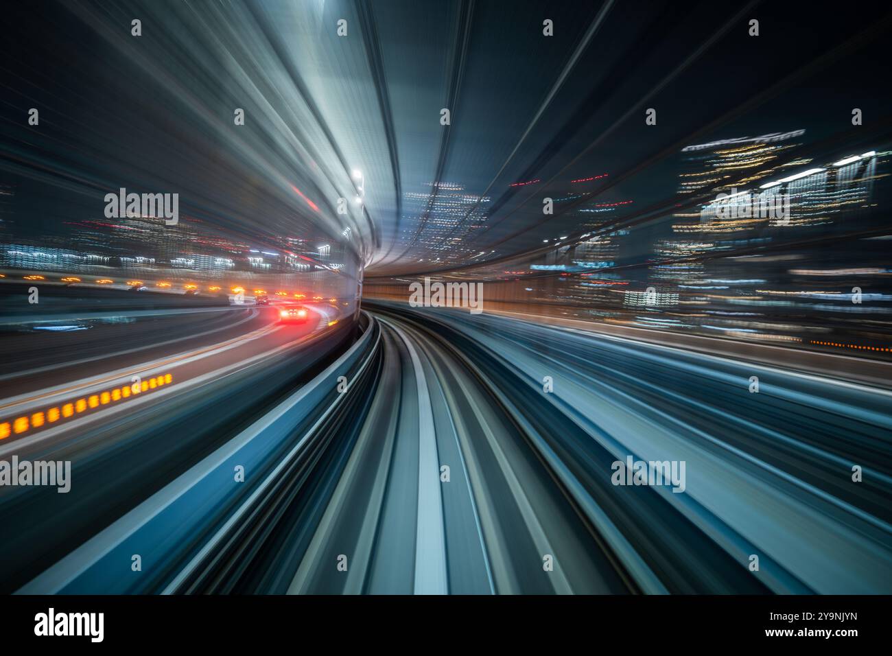 Tunnel road background hi-res stock photography and images - Alamy