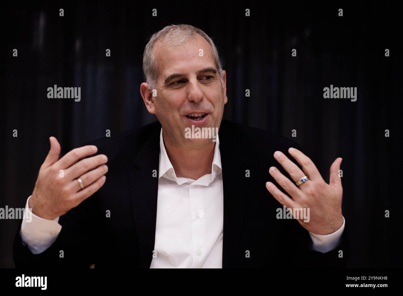 Berlin, Germany. 10th Oct, 2024. Stephan Schmitter, Managing Director of RTL, speaks during an ...