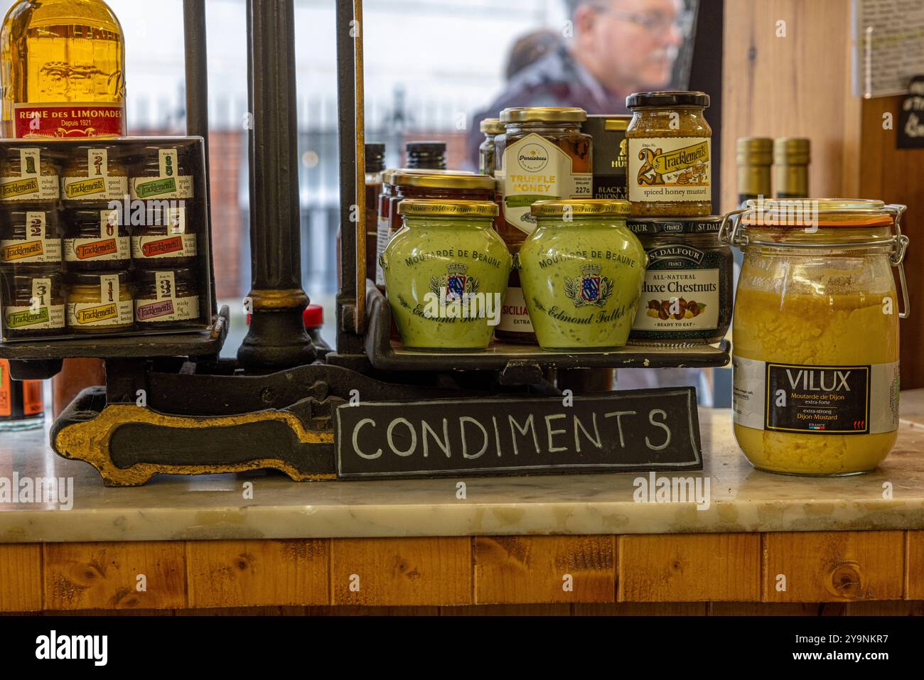 Condiments at Paul Rothe & Son deli in Marylebone, London , United ...