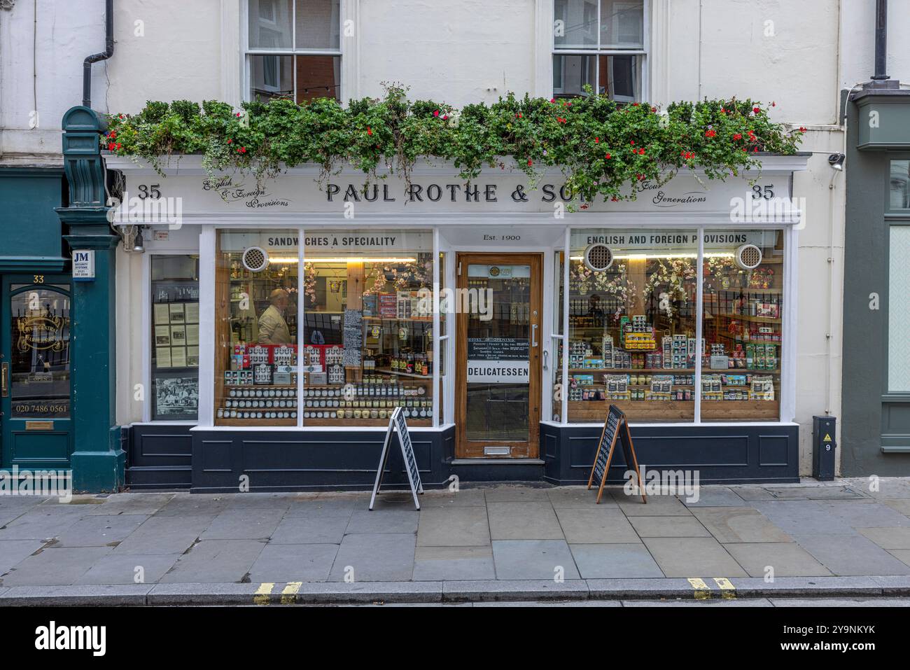 Exterior of Paul Rothe & Son deli in Marylebone, London , United ...