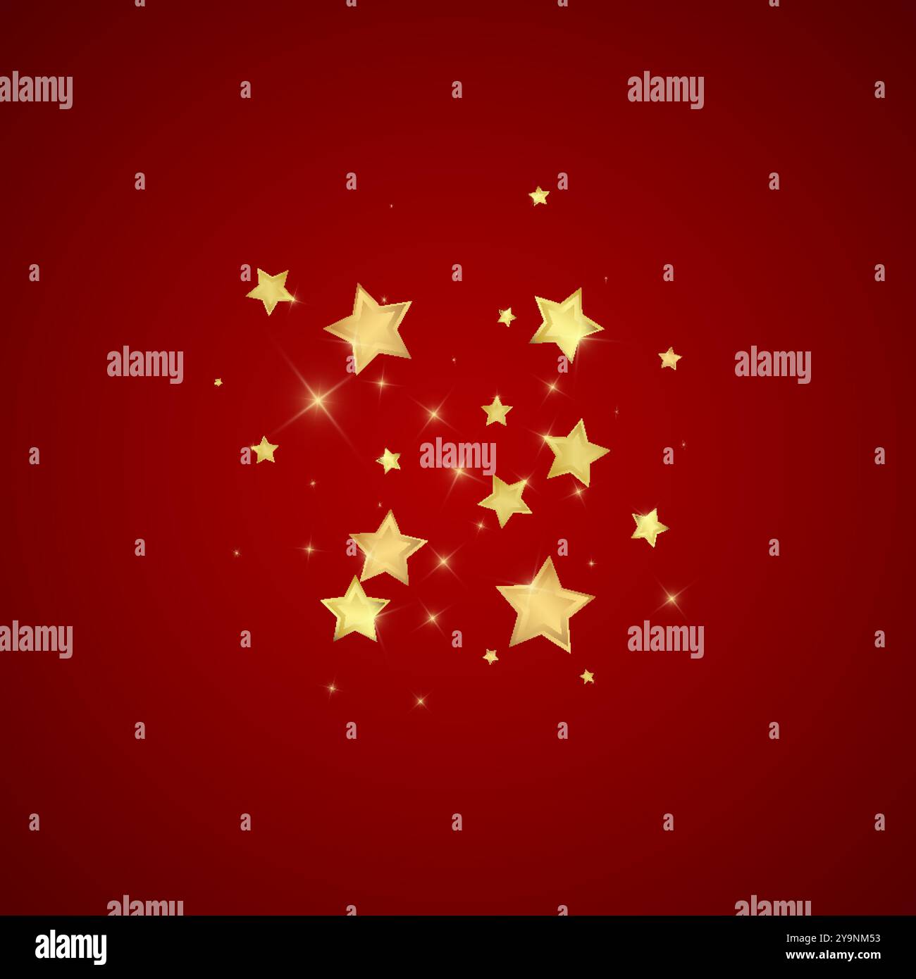 Magic stars vector overlay. Gold stars scattered around randomly ...