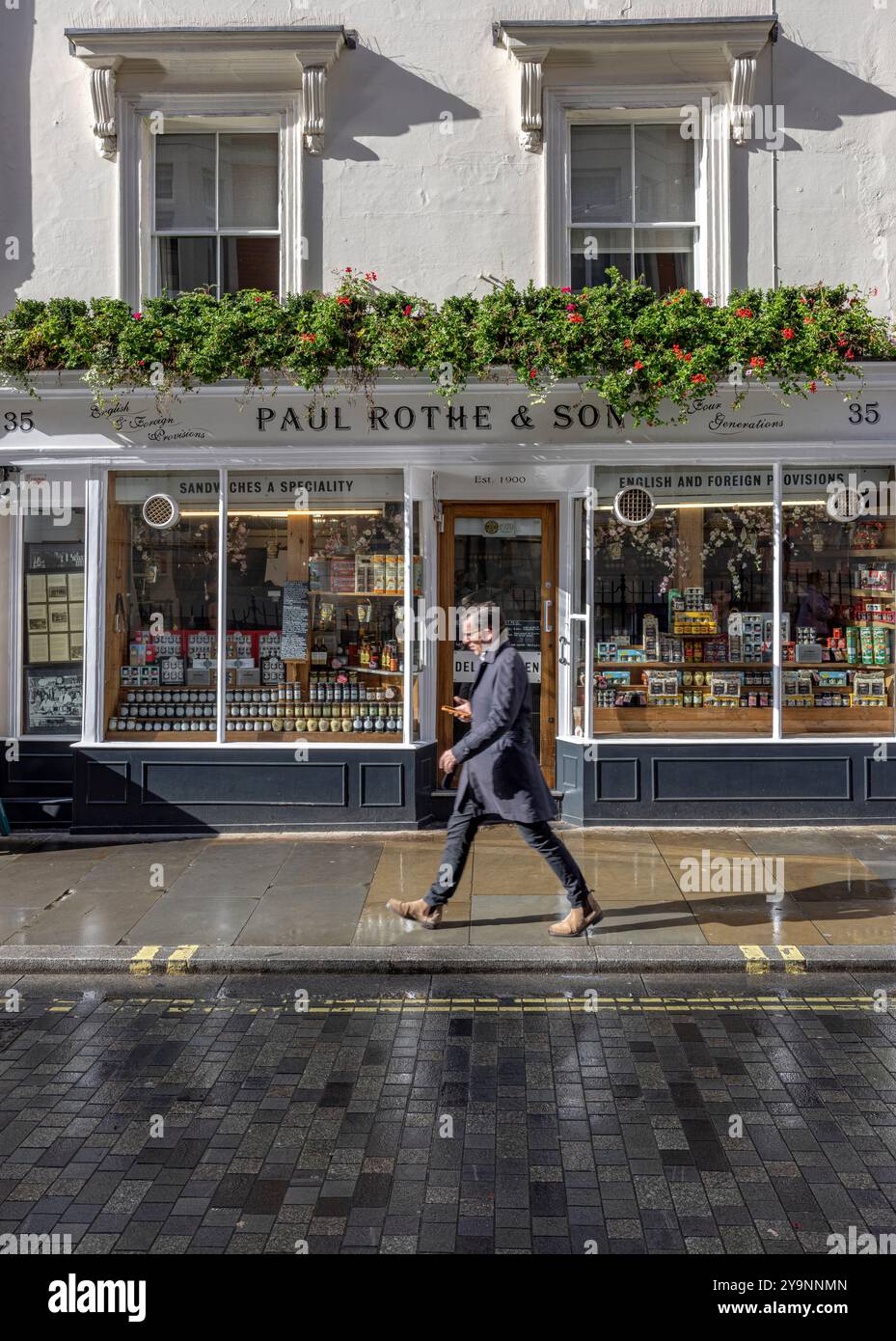 Exterior of Paul Rothe & Son deli in Marylebone, London , United ...