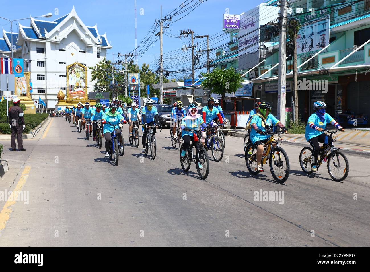 Prachuap Khiri Khan, Thailand- 16 August 2015: Bike for mom event show ... Prachuap Khiri Khan, Thailand- 16 August 2015: Bike for mom event show ...