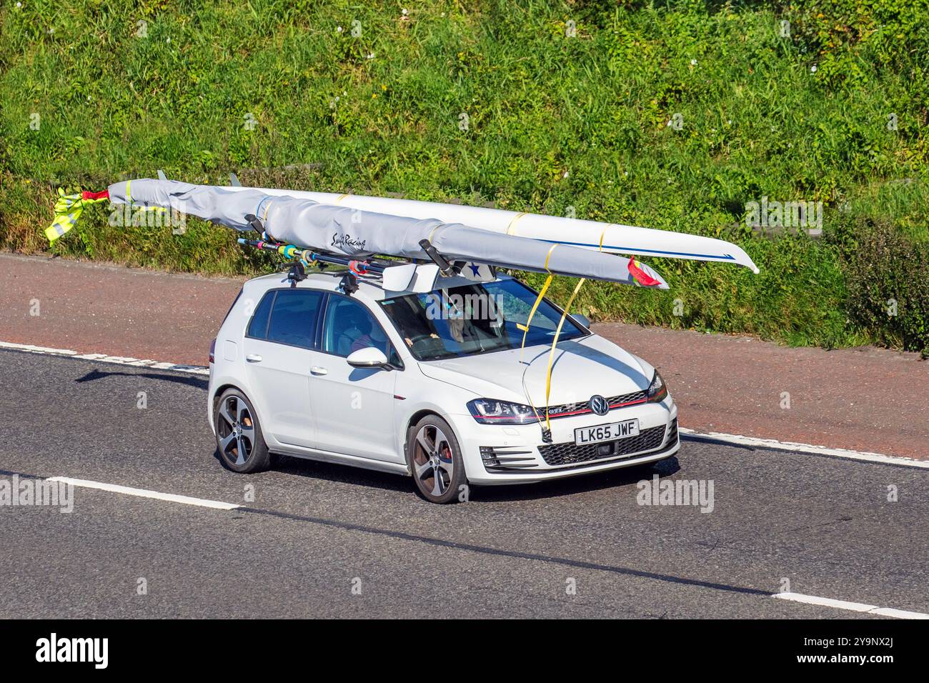 White MK7 VW Golf GTi, 1984cc four-cylinder, turbocharged hot hatch ...